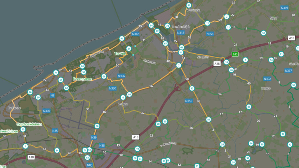 Our heatmap guides you to the best cycling routes | NodeMapp.com